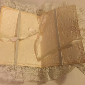 Victorian Bridal - Rare Lace Antique Wristlet - Wedding Card Keepsake ...