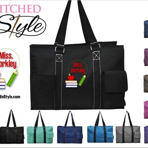 Teacher Tote Teacher Book Bag Teacher Appreciation Gift Educators ...