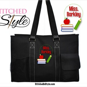 Teacher Tote Teacher Book Bag Teacher Appreciation Gift Educators ...