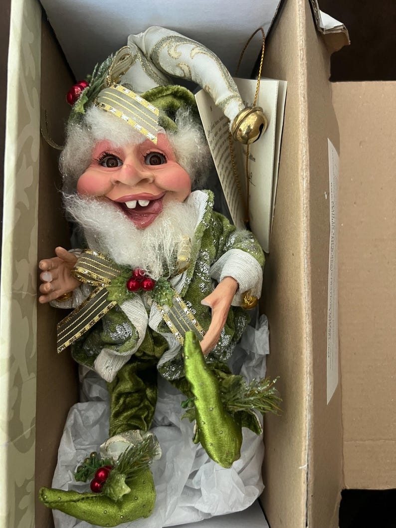 Mark Roberts Saxy Elf Limited Edition #549/2500 W Box Christmas Elf ...