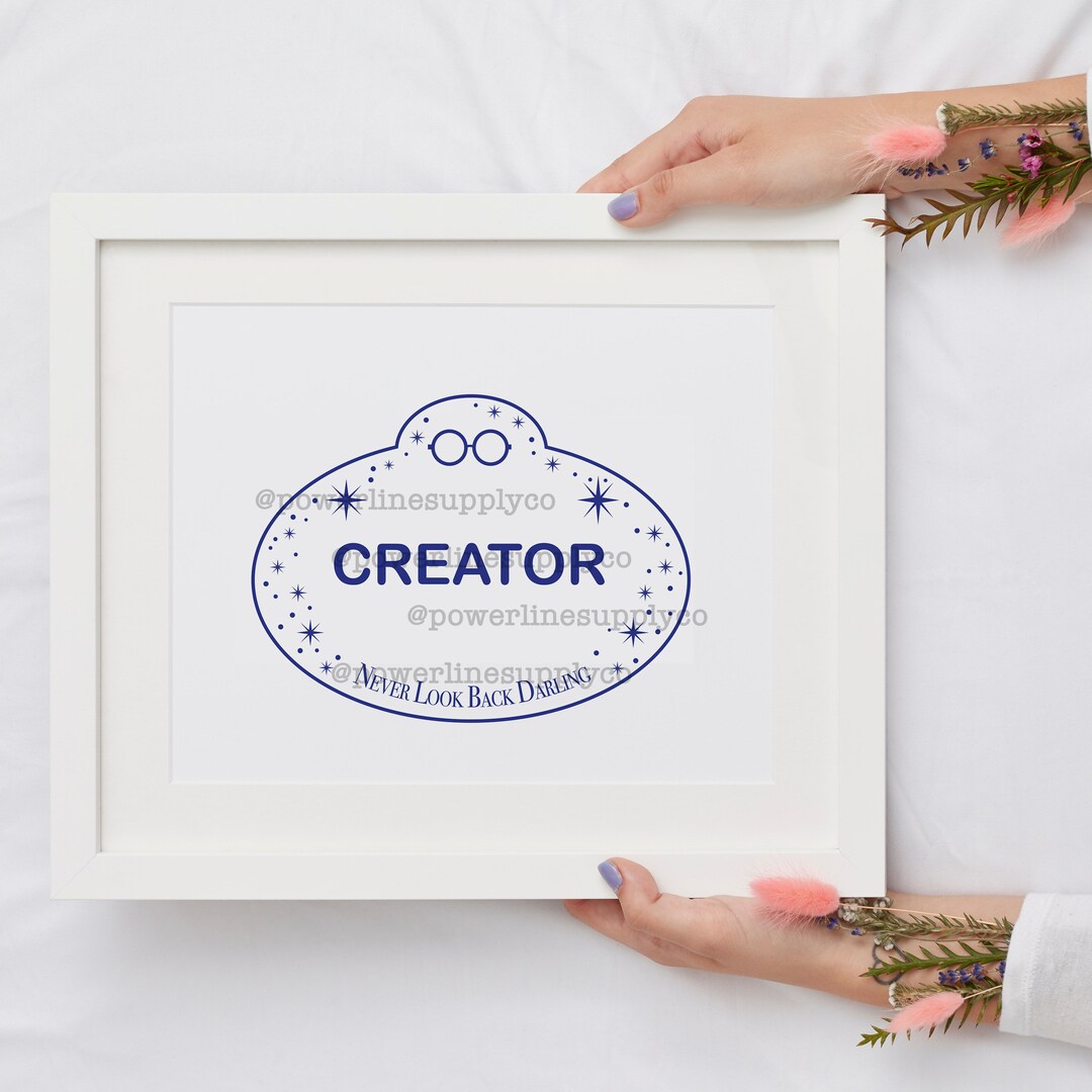 Creator Name Tag Print Edna Art Print, Create Art, Minimal Decor ...