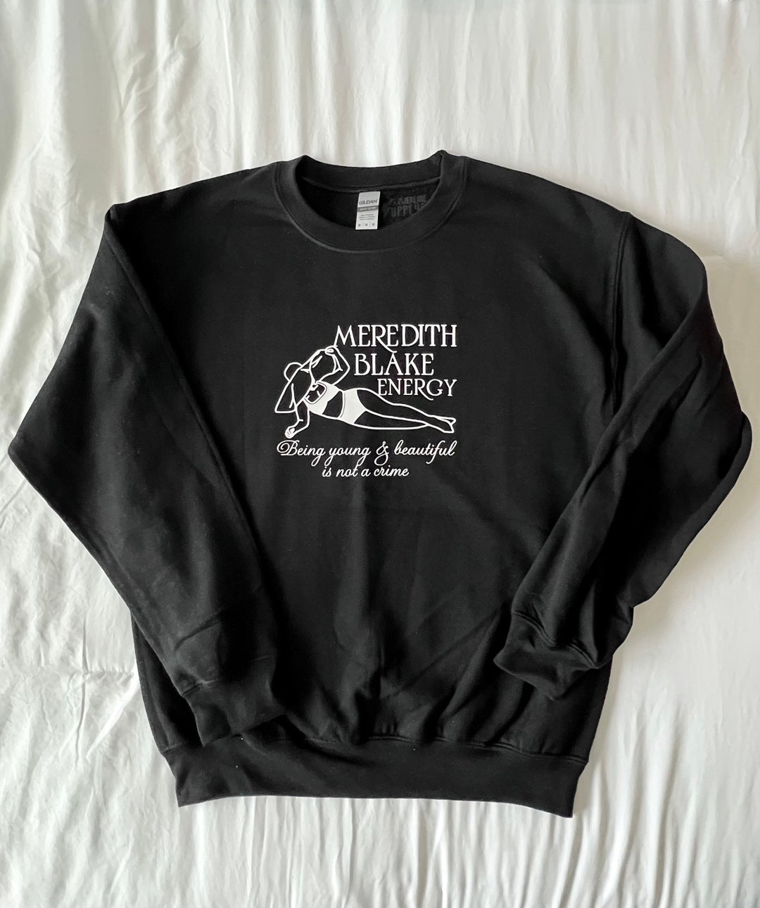 Meredith Blake Energy Crewneck | Being Young & Beautiful is Not A Crime ...