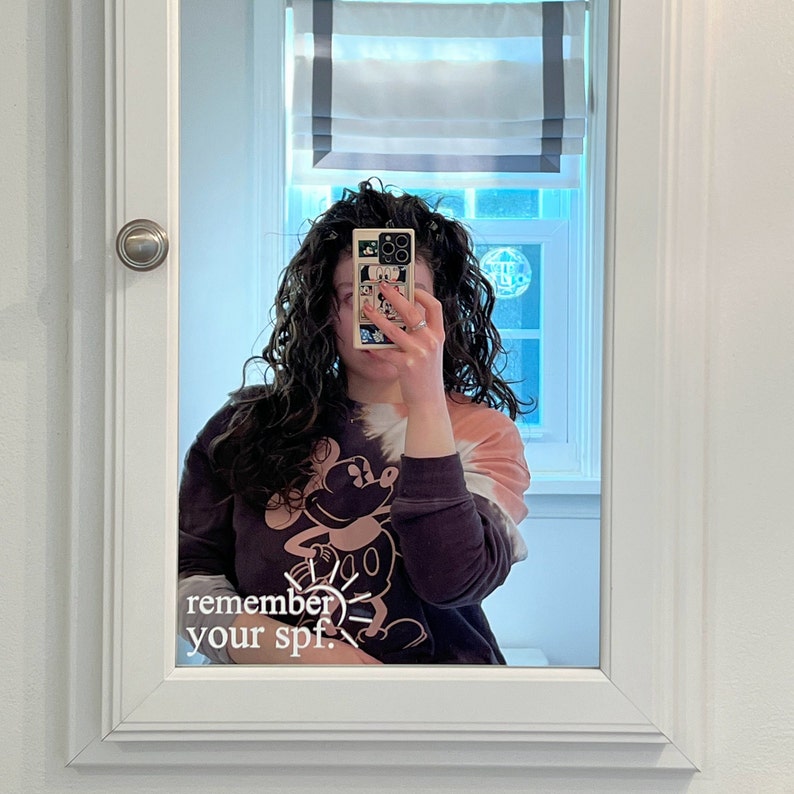Remember Your SPF Vinyl Mirror Decal Inspirational - Etsy