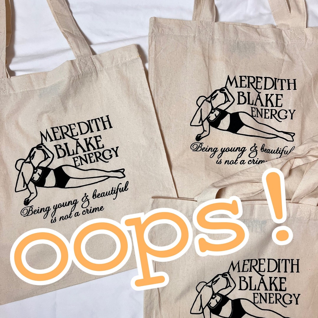 Oops! Meredith Blake Energy Reusable Tote Bag | Being Young & Beautiful ...