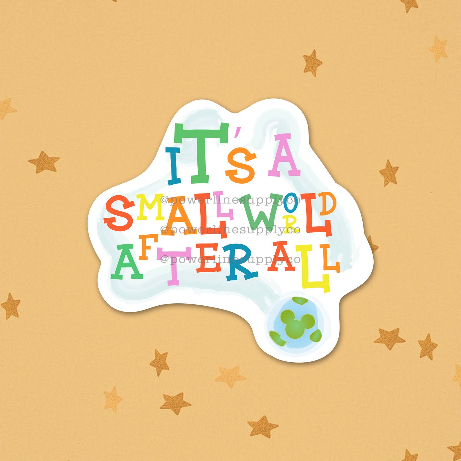 It's A Small World After All Sticker Waterproof Water - Etsy