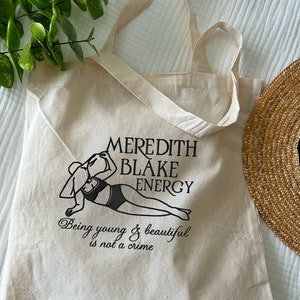Meredith Blake Energy Reusable Tote Bag | Being Young & Beautiful is ...