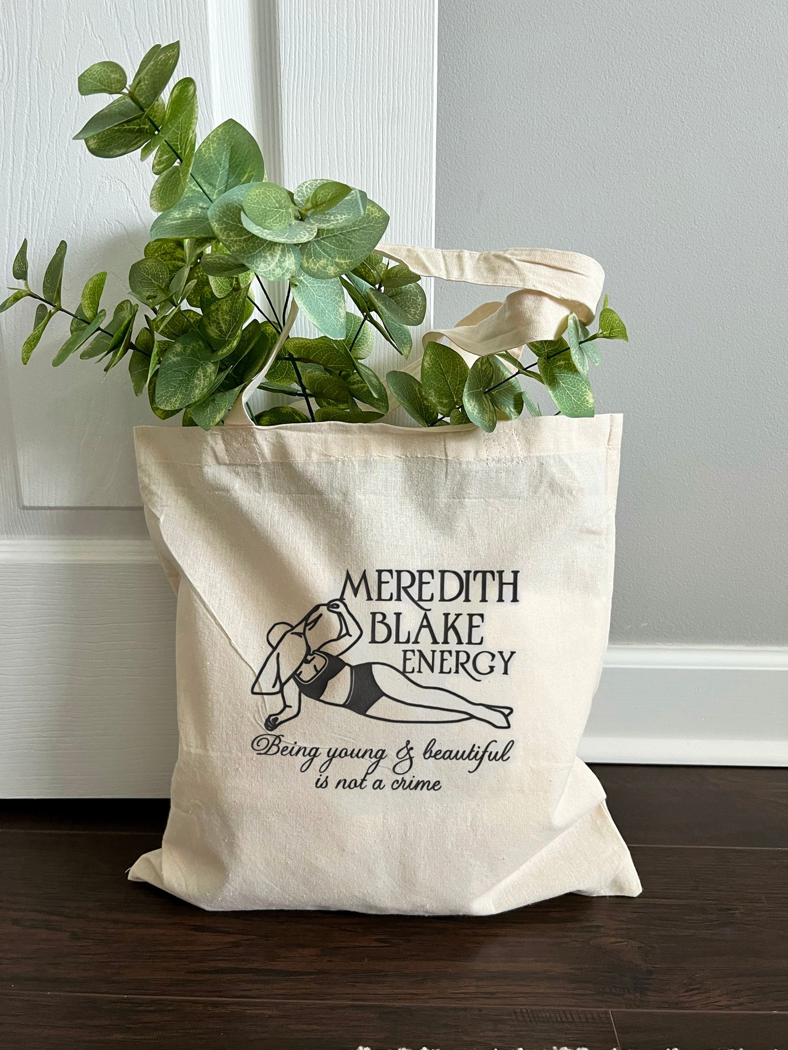 Meredith Blake Energy Reusable Tote Bag | Being Young & Beautiful is ...
