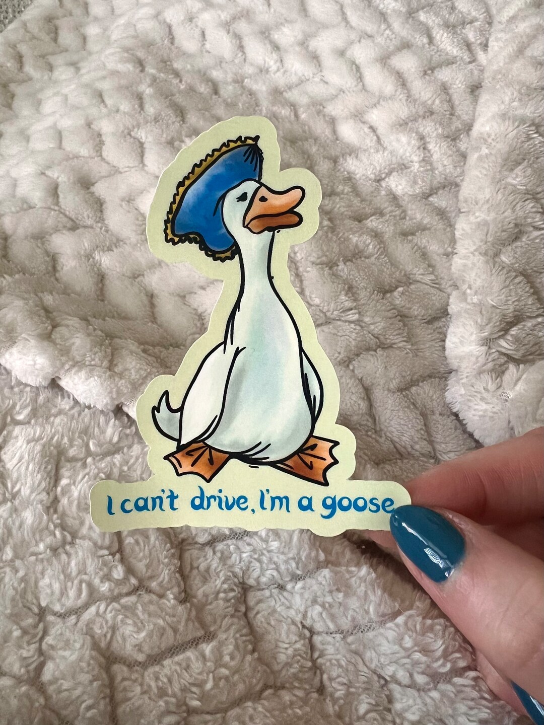 I Can't Drive I'm A Goose Sticker | Water Bottle Laptop Planner Sticker ...