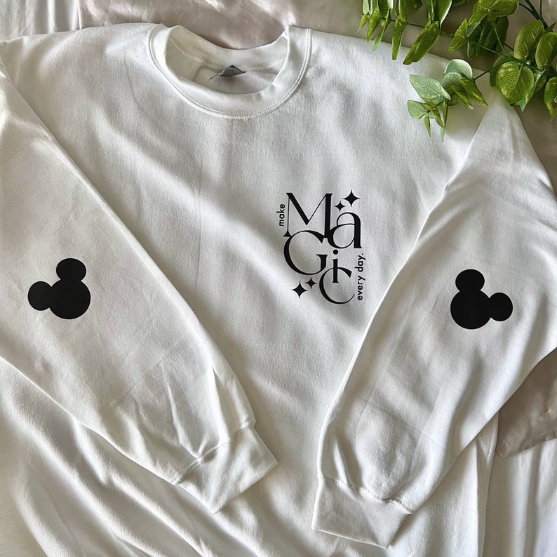 Make Magic Every Day Crewneck With Elbow Patches Unisex - Etsy