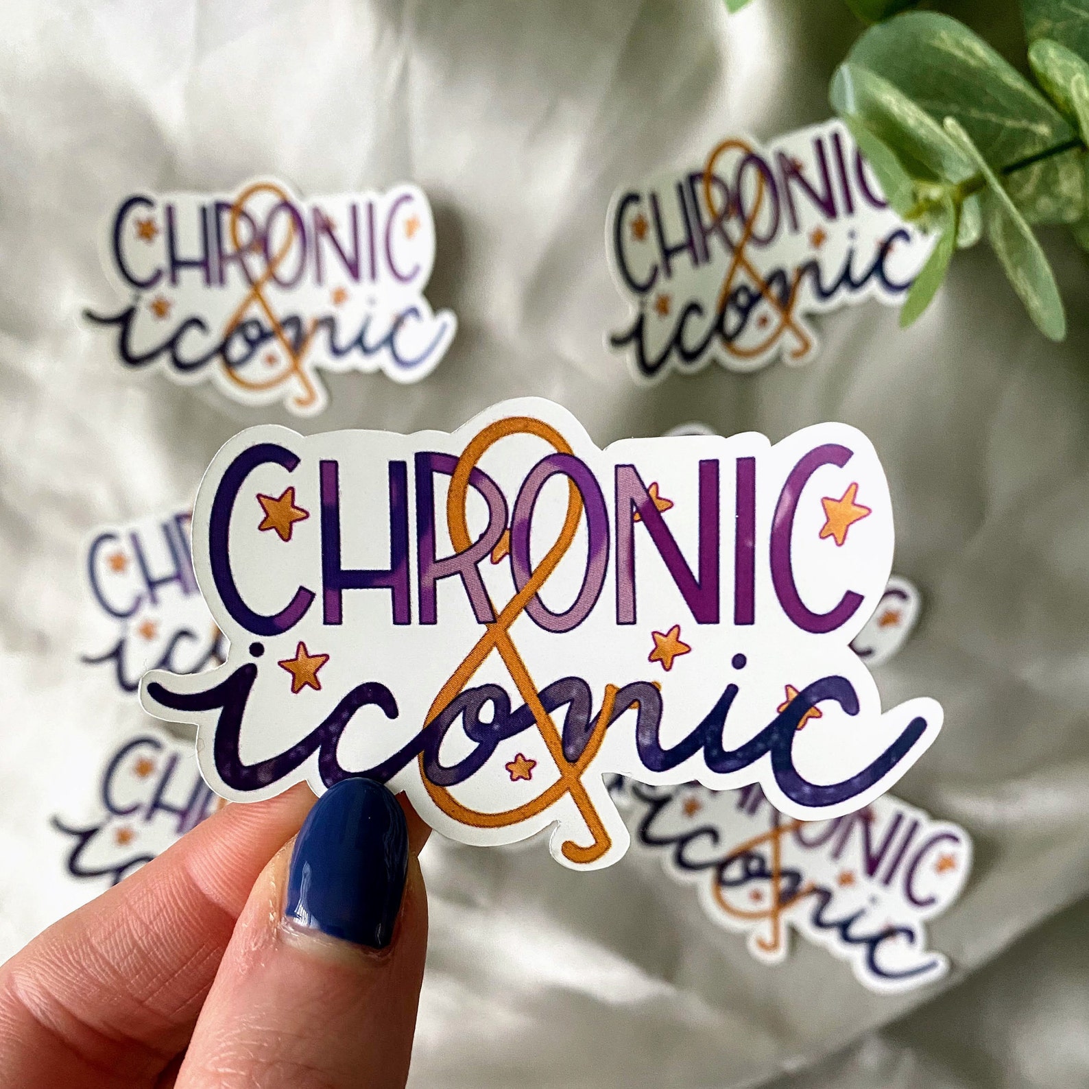 Chronic & Iconic Chronic Illness Sticker Water Bottle Laptop | Etsy