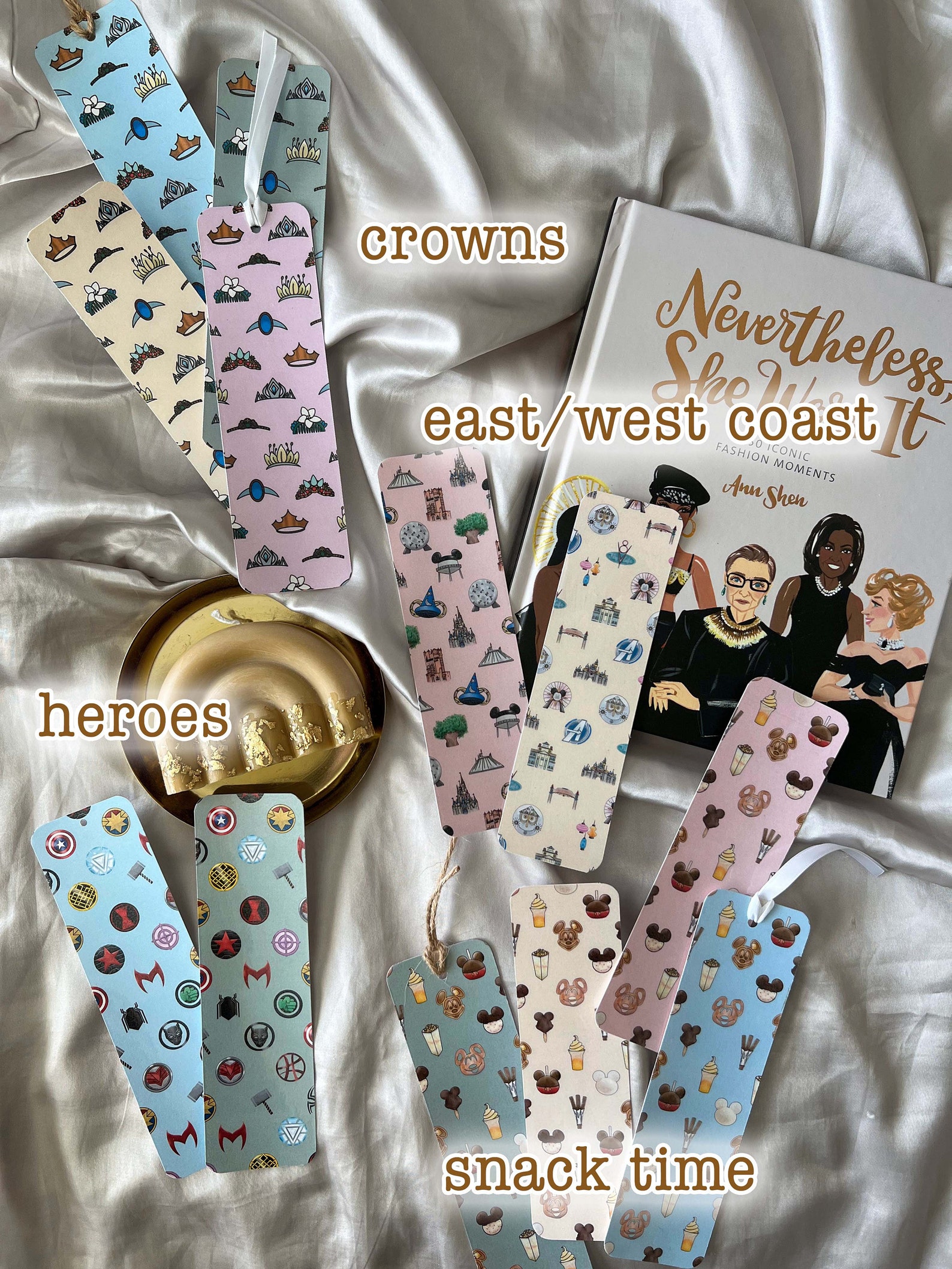 East/west Coast Park Bookmark | Pastel Theme Park Double-sided Bookmark ...