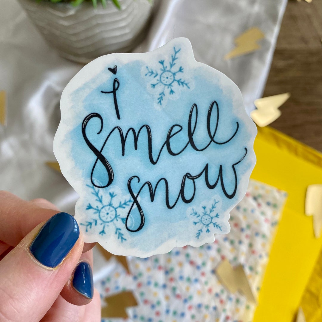 I Smell Snow Sticker | Waterproof Water Bottle, Laptop, Notebook ...