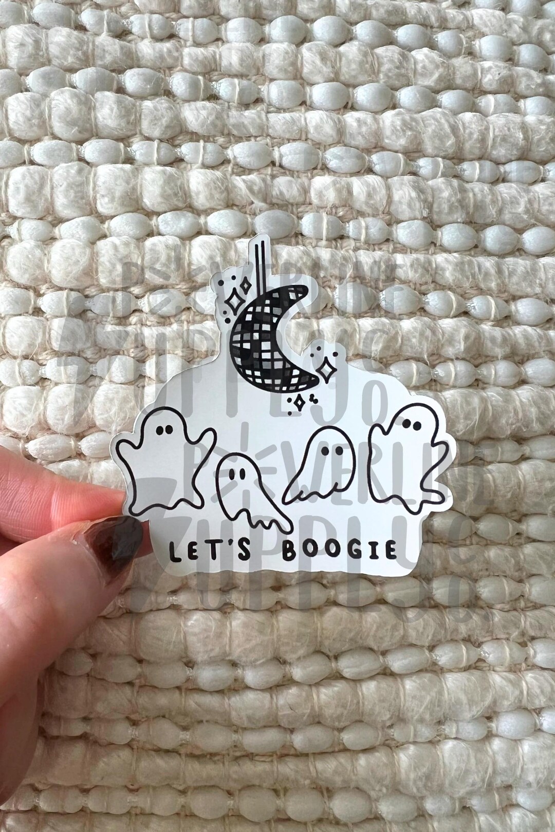 Let’s Boogie ORIGINAL Halloween Sticker | Disco Ball Ghosts Spooky ...