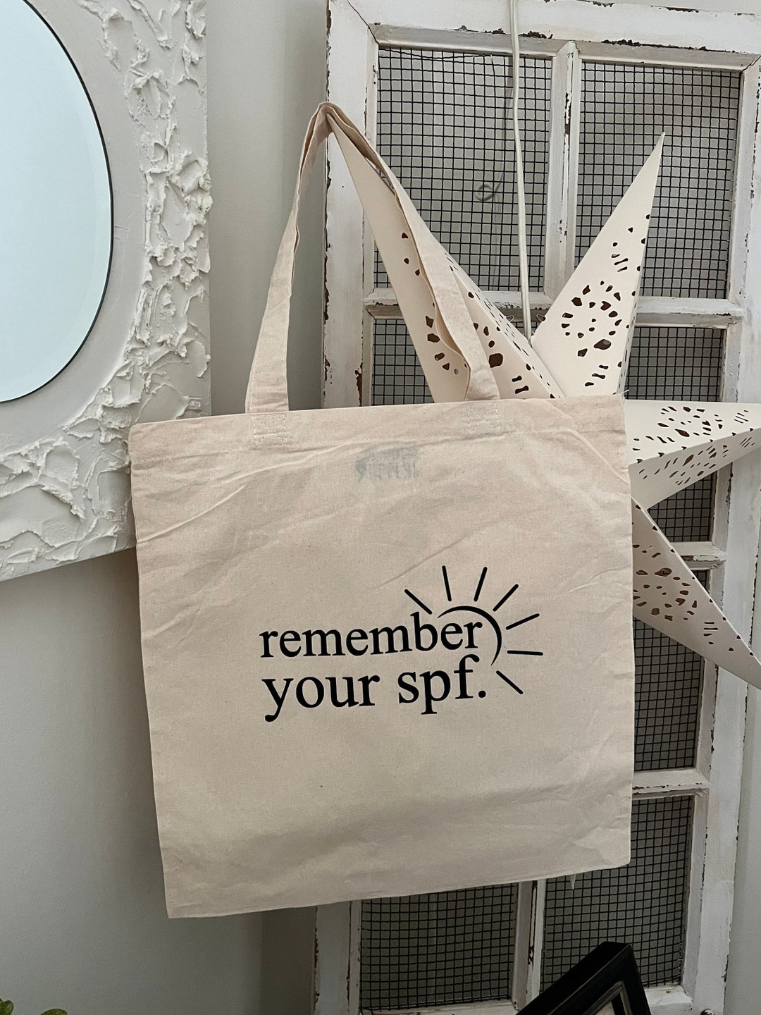 Remember Your SPF Reusable Tote Bag | Sunscreen & Skincare Tote ...