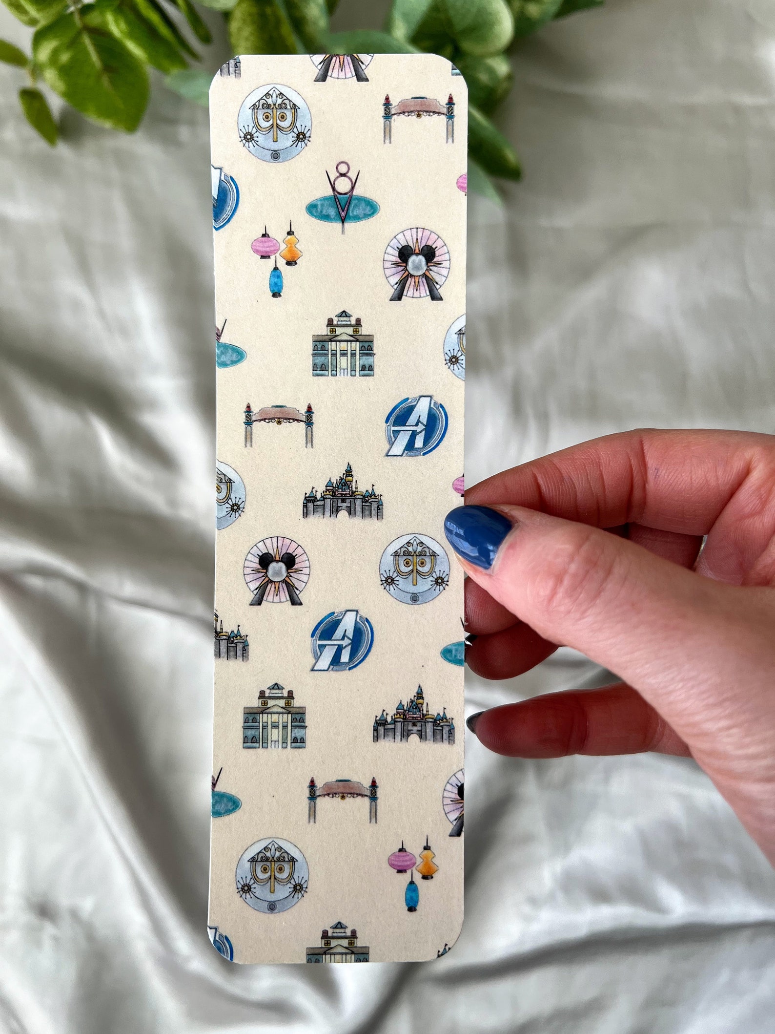 East/west Coast Park Bookmark | Pastel Theme Park Double-sided Bookmark ...