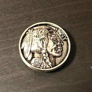 First Nations Head Concho - Screw in Rivet Liberty 1913 Indian Head - Etsy