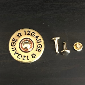 12 Gauge Shotgun Shell Concho Rivet Back - Etsy