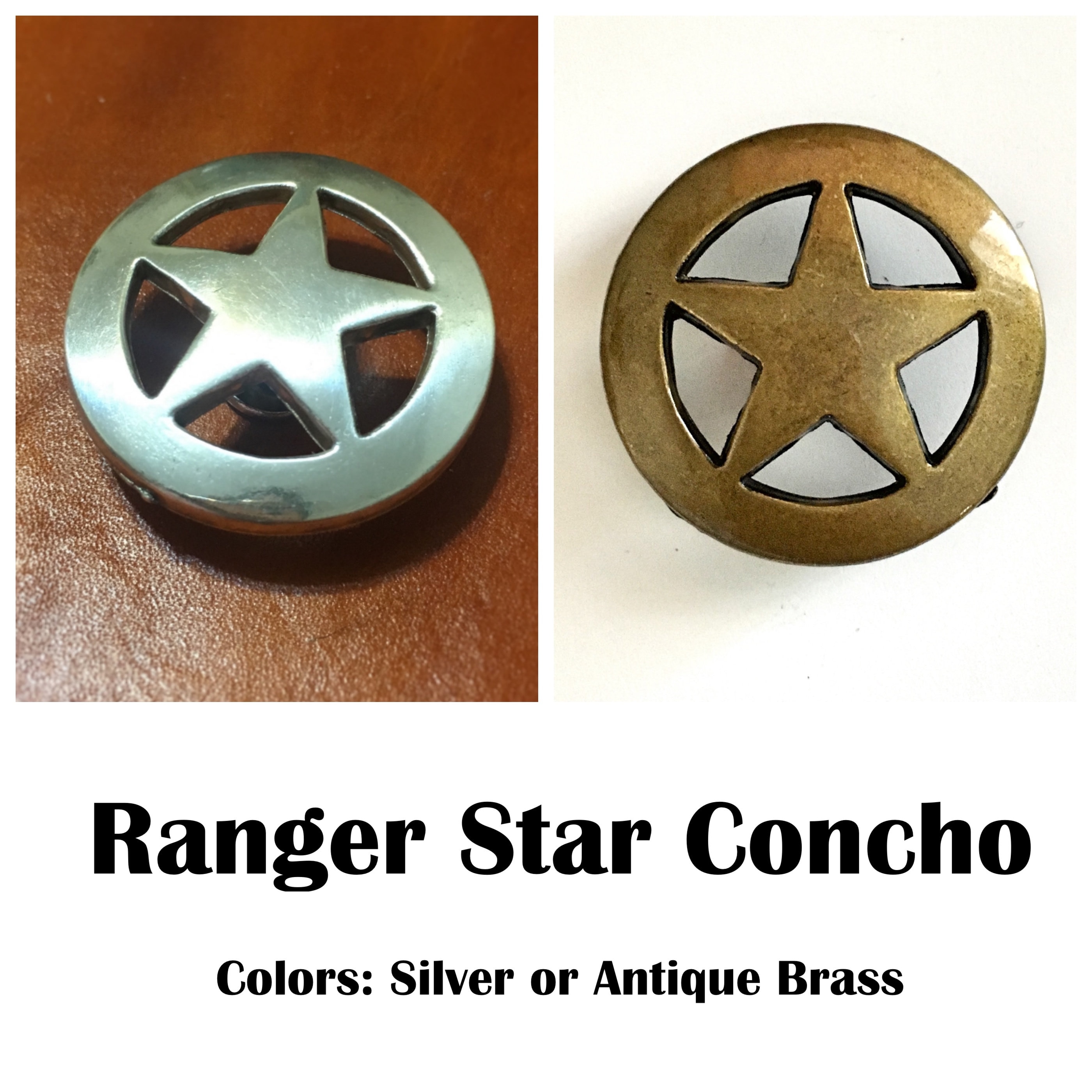 Texas Ranger Star Smooth Concho - Etsy Canada