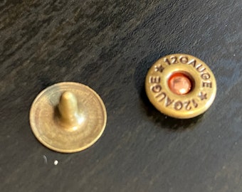 12 Gauge Shotgun Shell Concho Rivet Back - Etsy