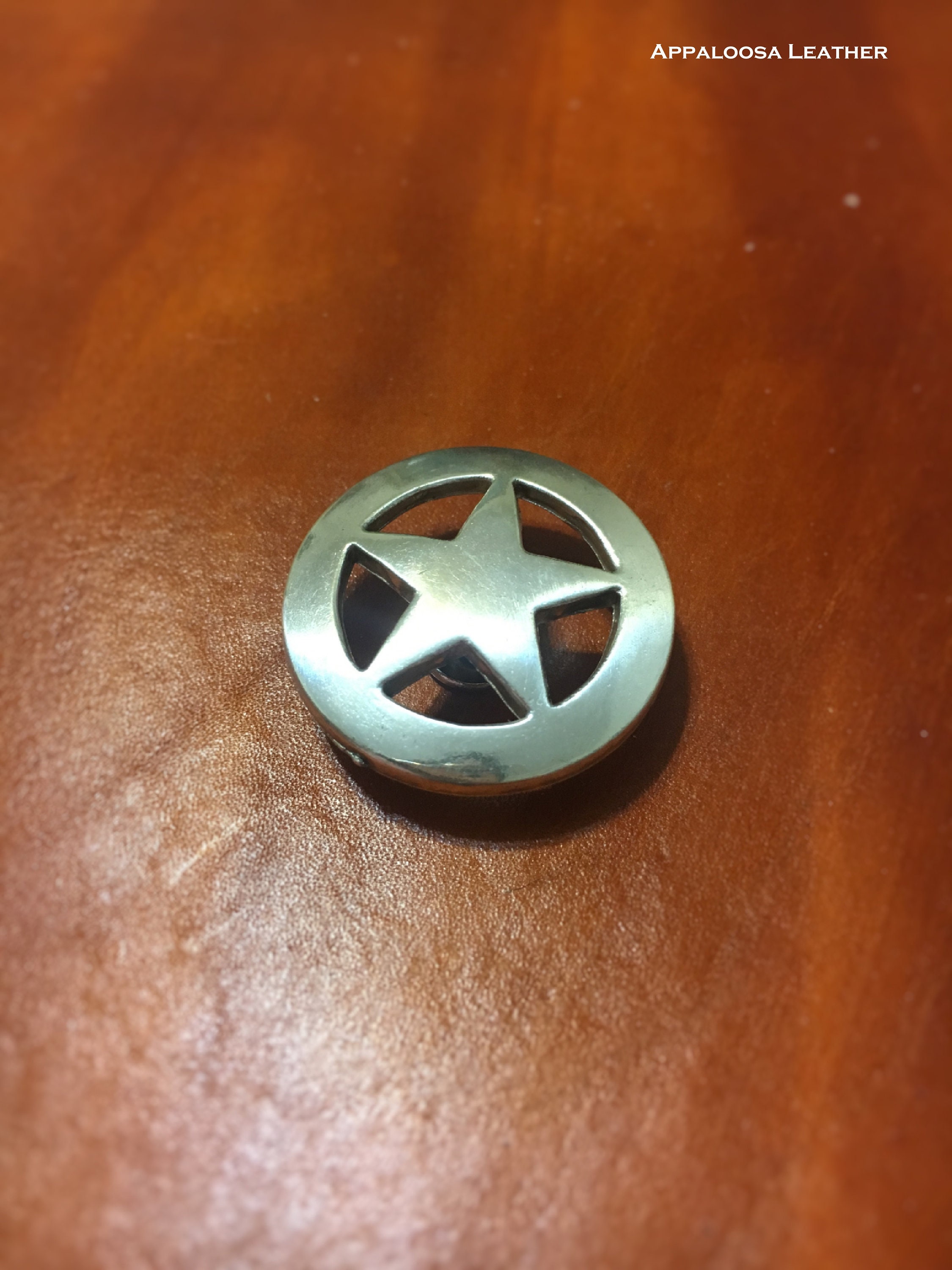 Texas Ranger Star Smooth Concho - Etsy Canada