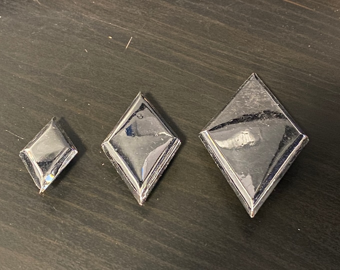 Diamond Shaped Concho - Silver Colored - Etsy