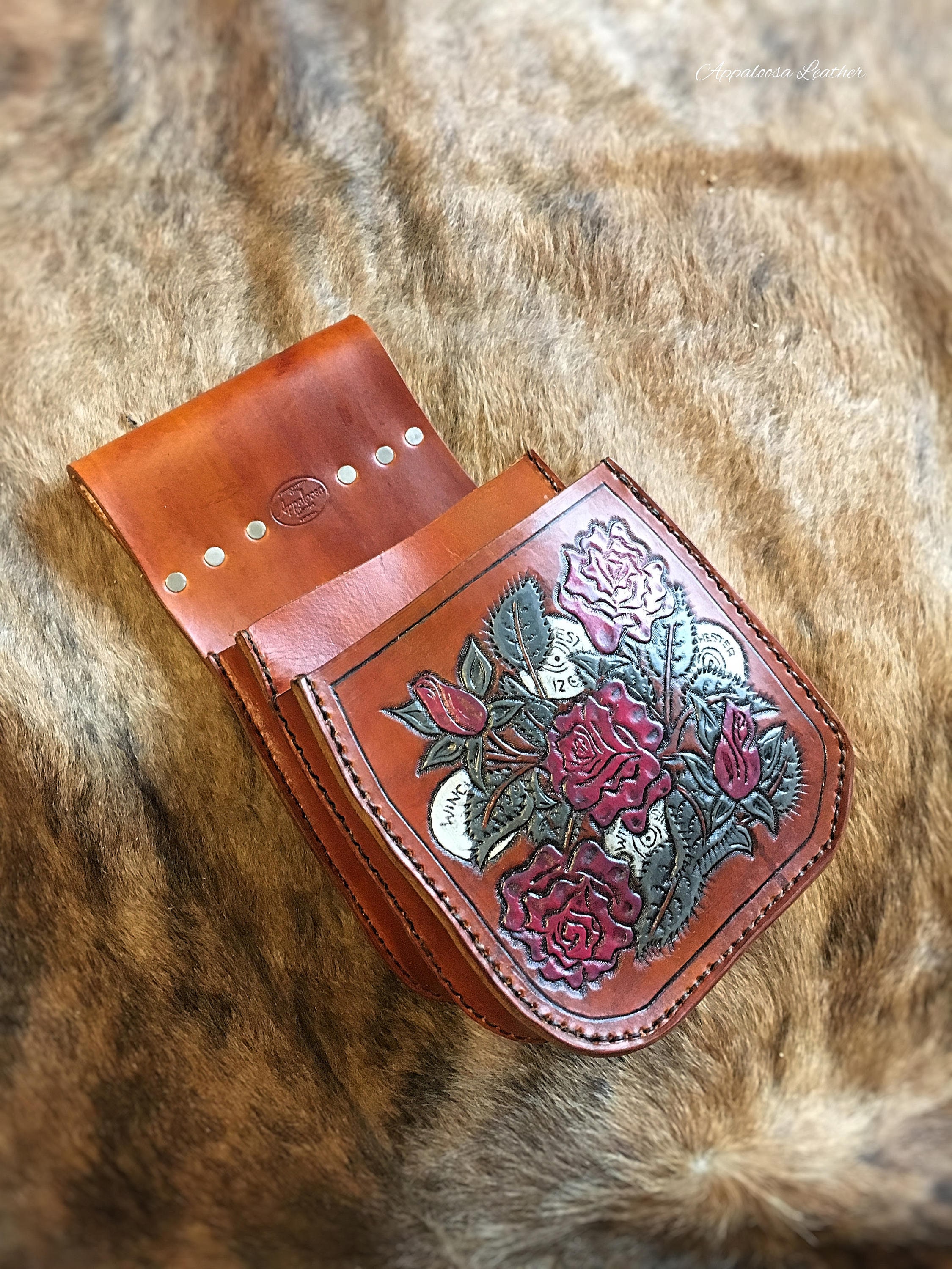 Roses and Shells Leather Shooting Shell Pouch - Etsy