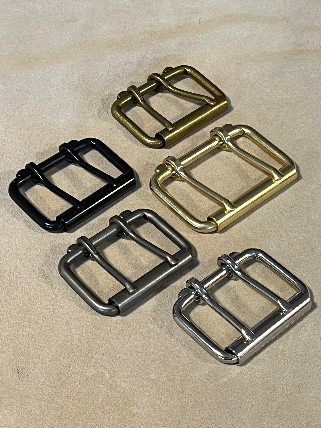Roller Buckle 2" & 2.5" - Silver 2 Prong - Silver, Gold, Antique Silver ...