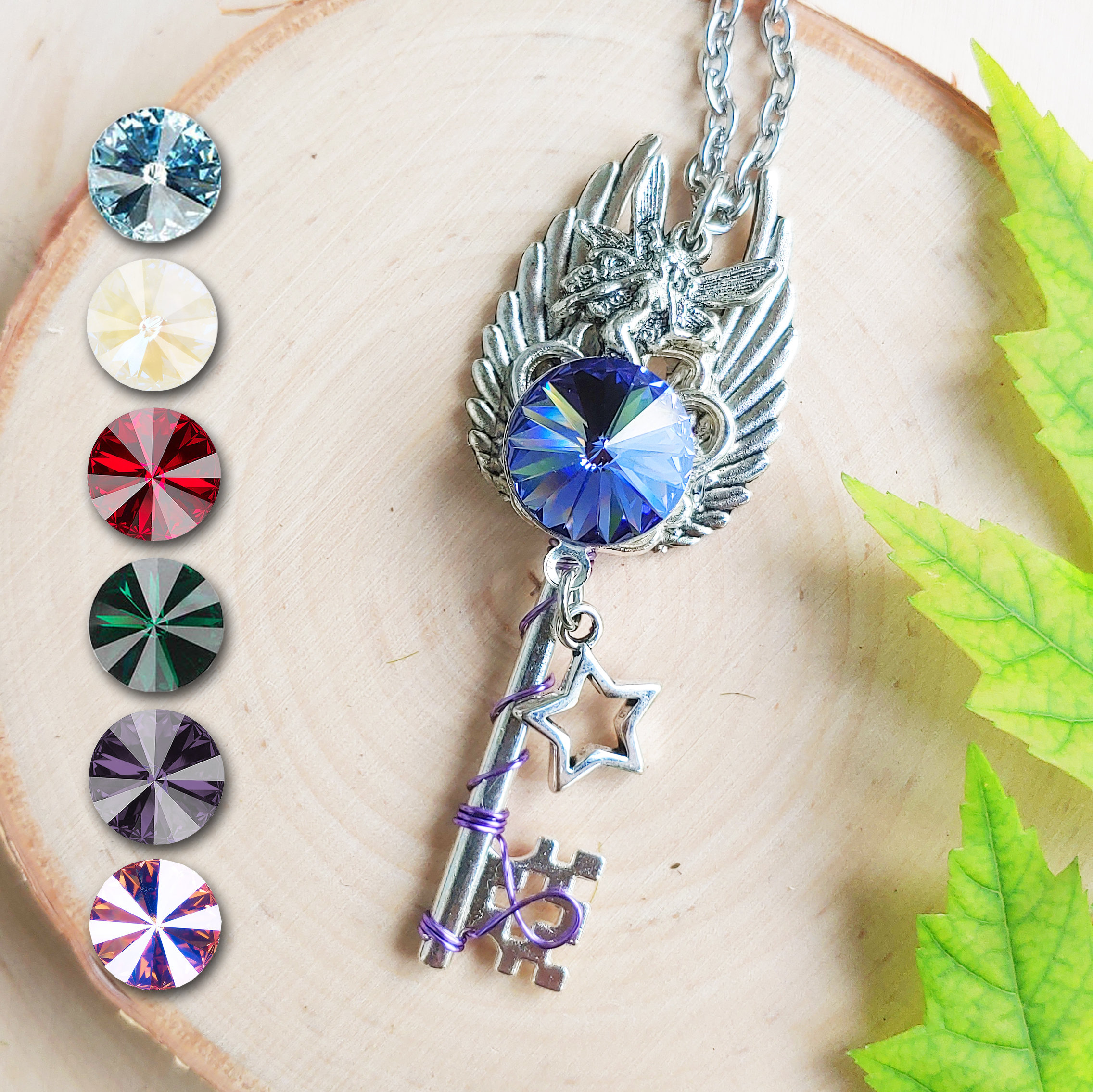Winged Fairy Fantasy Key Pendant / Skeleton Key Charm / Pagan - Etsy UK