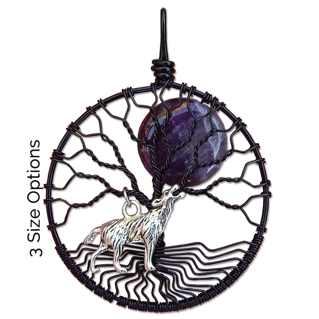 Howling Wolf Tree of Life Pendant Set / Jewelry for Mom / Mother's Day ...