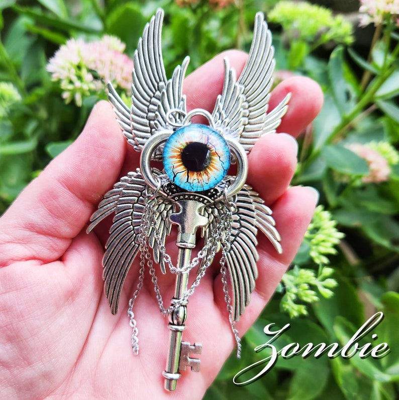 Biblically Accurate Angel Skeleton Key Pendant / Witch Fantasy Key ...