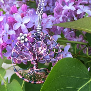 Flora Tree of Life Pendant / Goddess of Flowers / Family Tree / Pagan ...