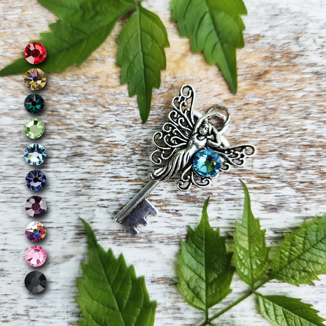 Personalized Fairy Key Pendant / Pagan Jewelry / Wiccan Necklace ...