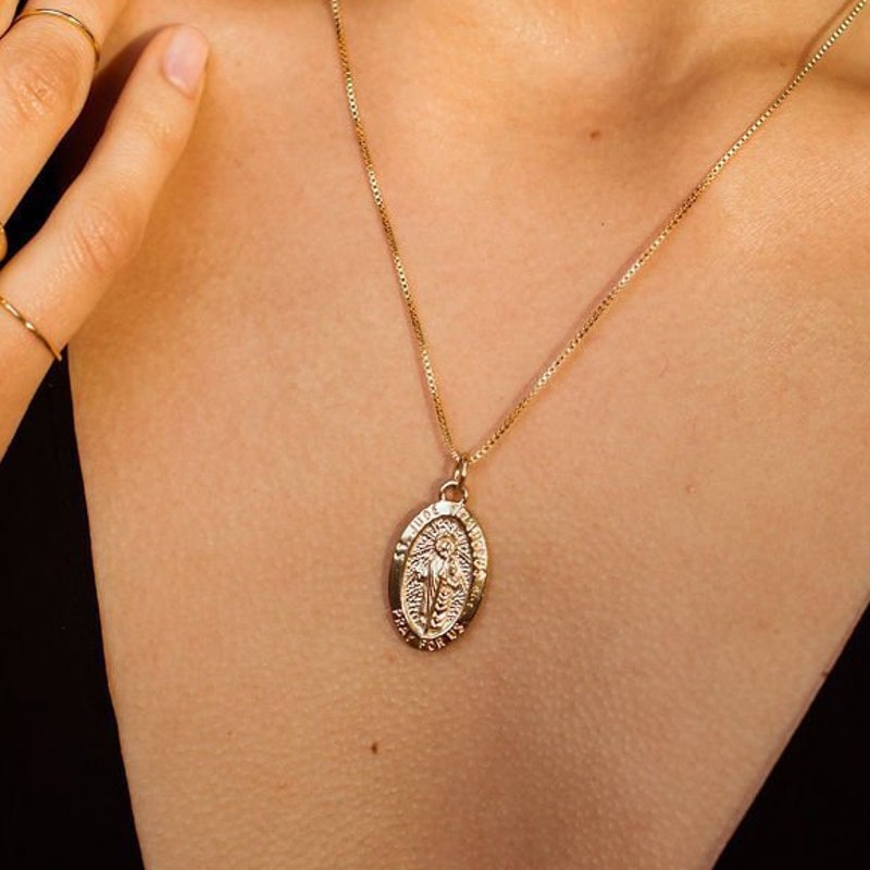 Gold Saint Jude Medallion - Etsy