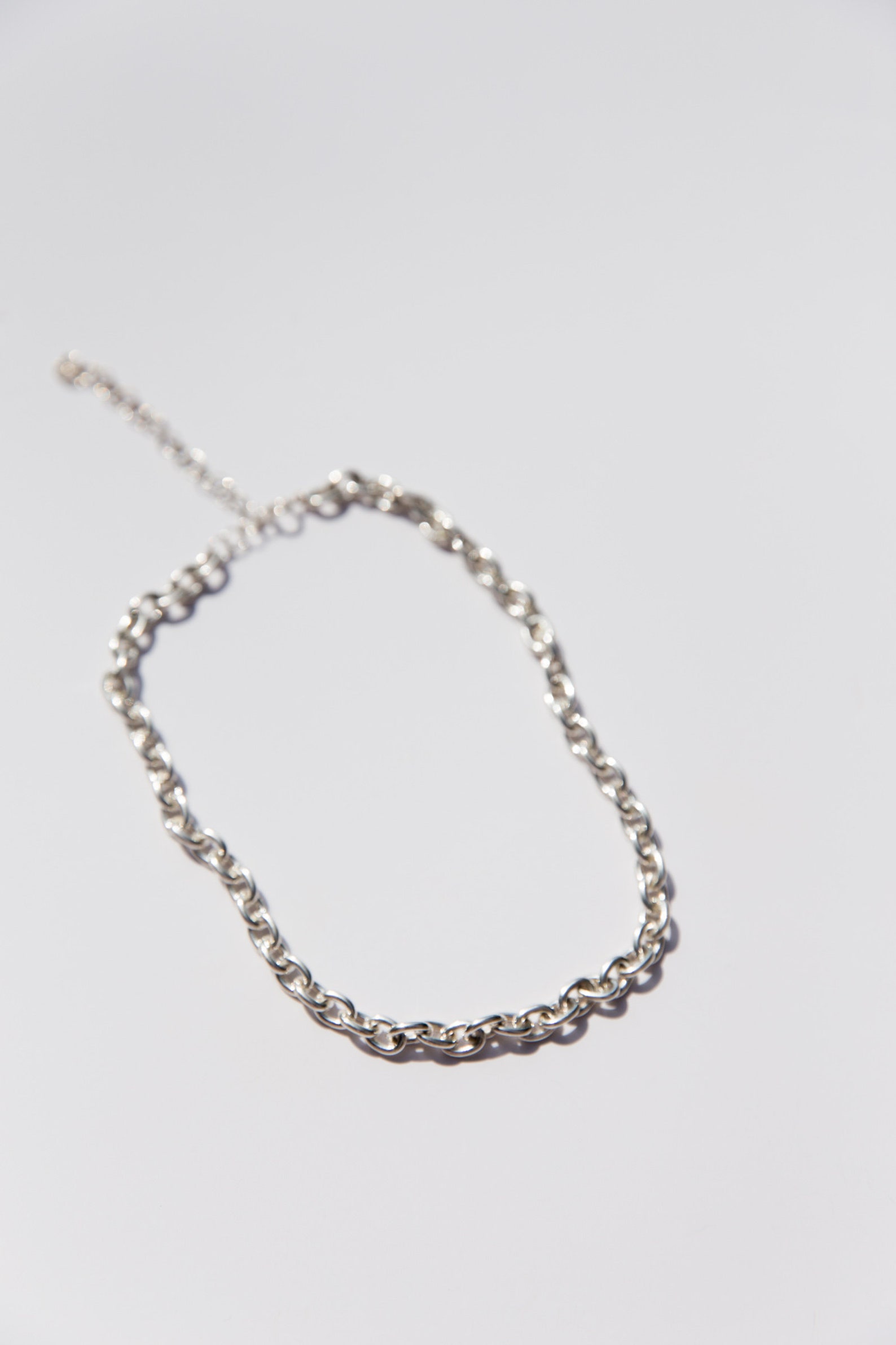 Sterling Silver Link Chain Necklace Heavy Chain Necklace | Etsy