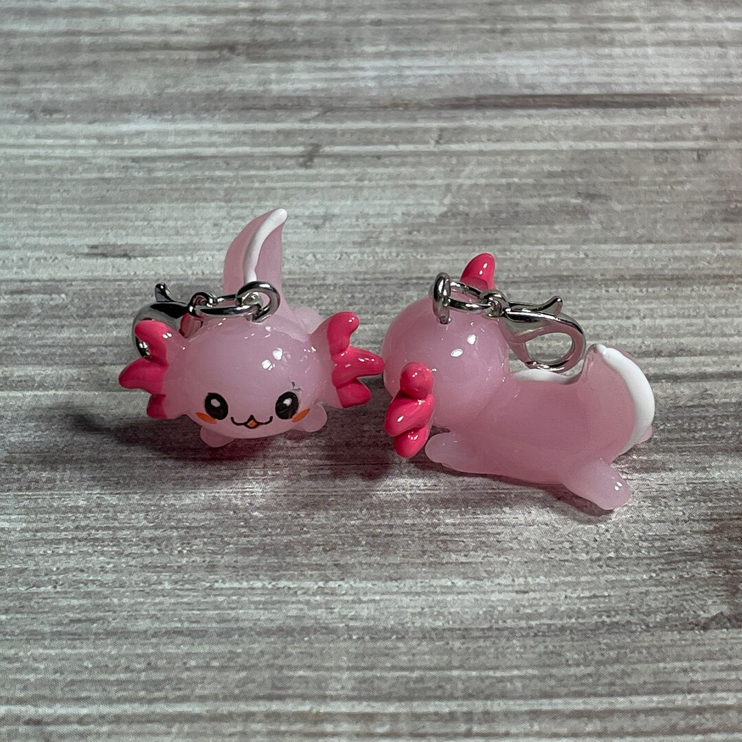 Axolotl Badge Reel Charm - Etsy