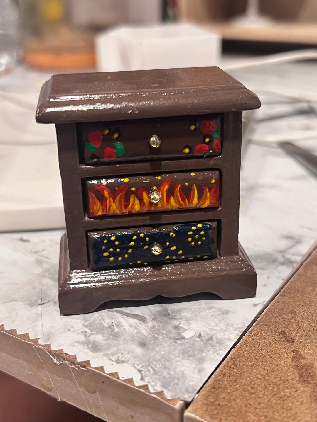 ACOTAR Feyre Acheron Dresser - Painted Drawers - Mini Dresser - Hand ...