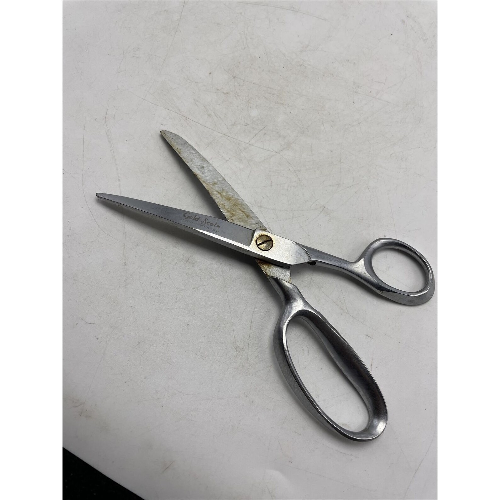 Gold Seal Scissors Curved 8" Sewing Shears St Petersburg FL USA Made ...