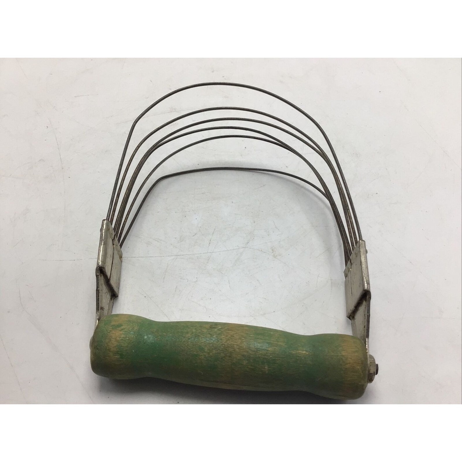 ANDROCK Pastry Dough Cutter Blender Green Wooden Handle Kitchen Tool ...