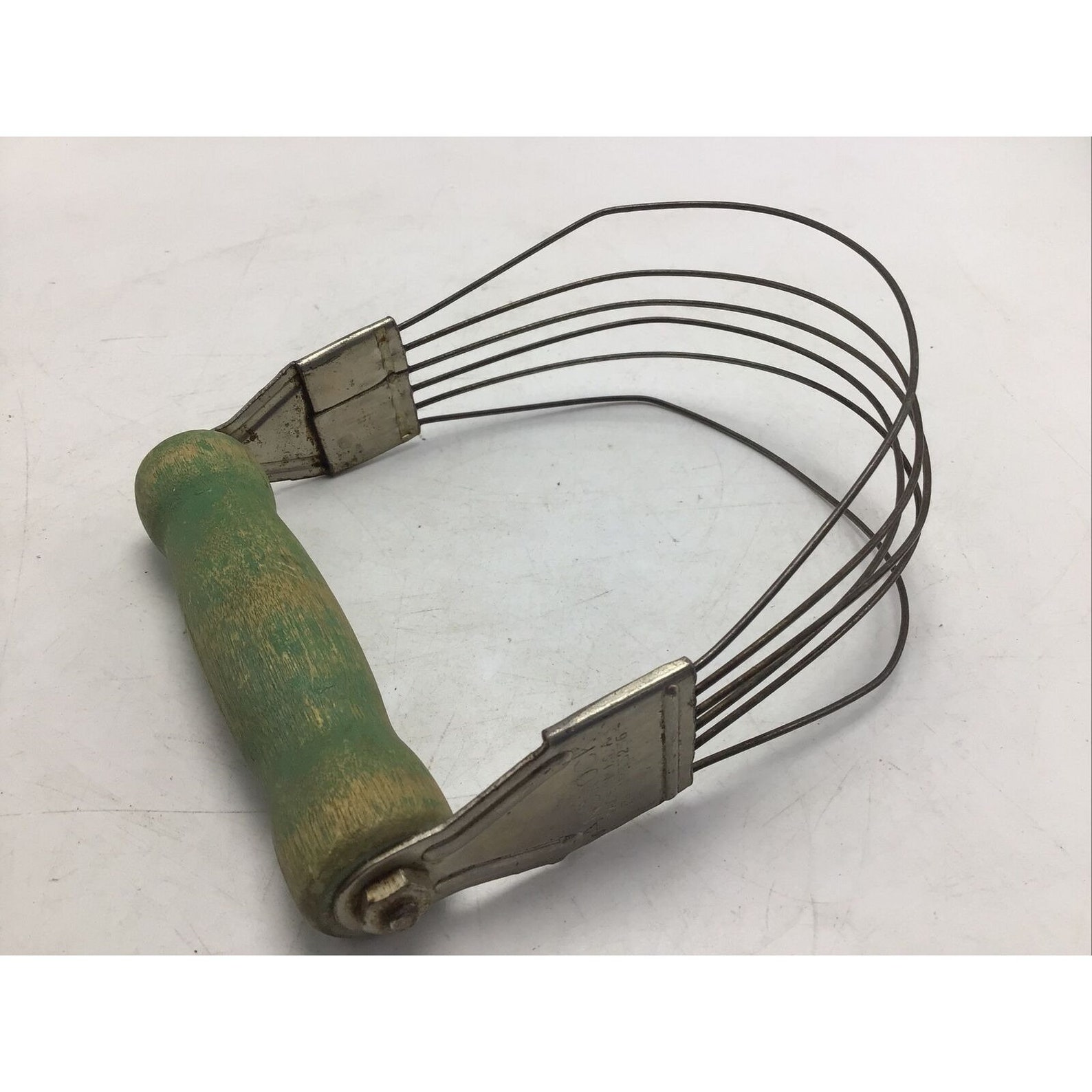 ANDROCK Pastry Dough Cutter Blender Green Wooden Handle Kitchen Tool ...