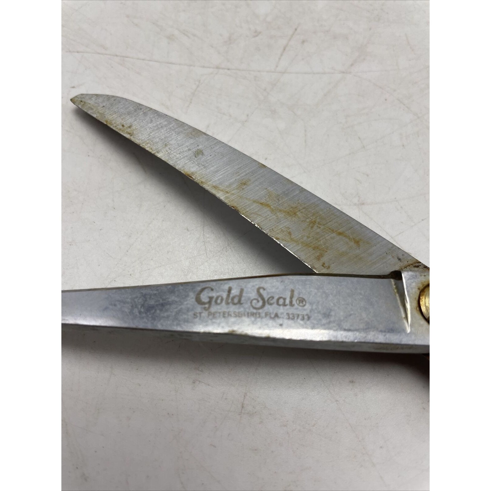 Gold Seal Scissors Curved 8" Sewing Shears St Petersburg FL USA Made ...