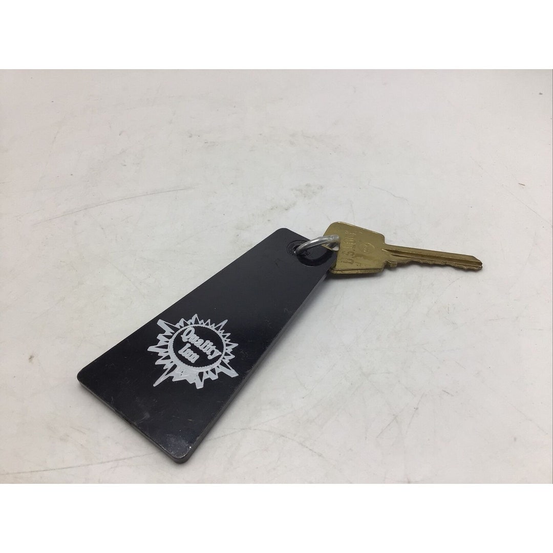 Quality Inn Hotel Key Fob Black Plastic Tag Room 511 Vintage - Etsy