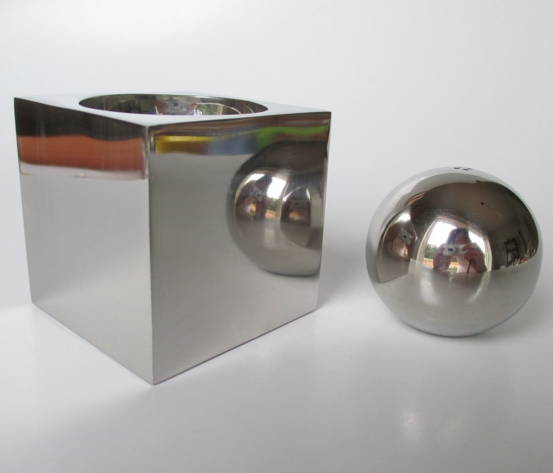 Shiro Kuramata Salt and Pepper Shakers Volume Spice Set Mirror - Etsy