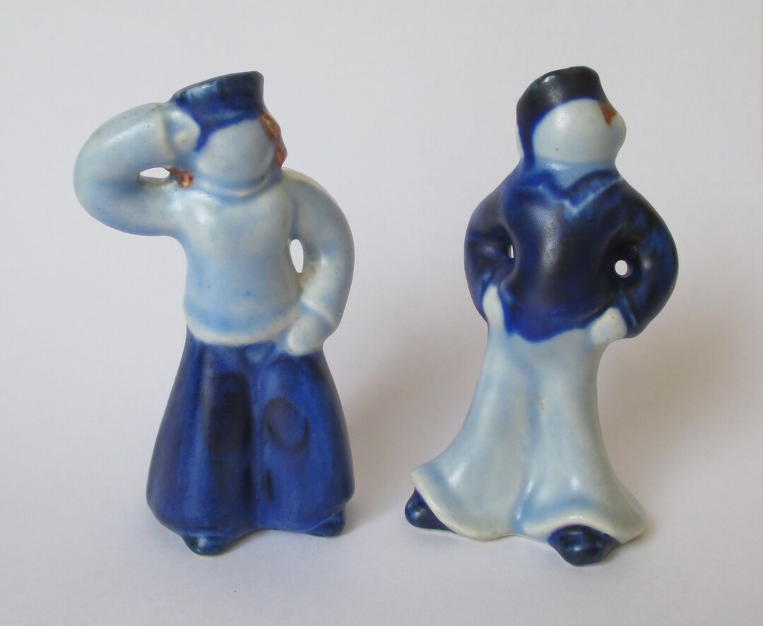 Stangl Pottery Sailor RARE Newport Salt Pepper Shakers Jolly Tars S&P ...