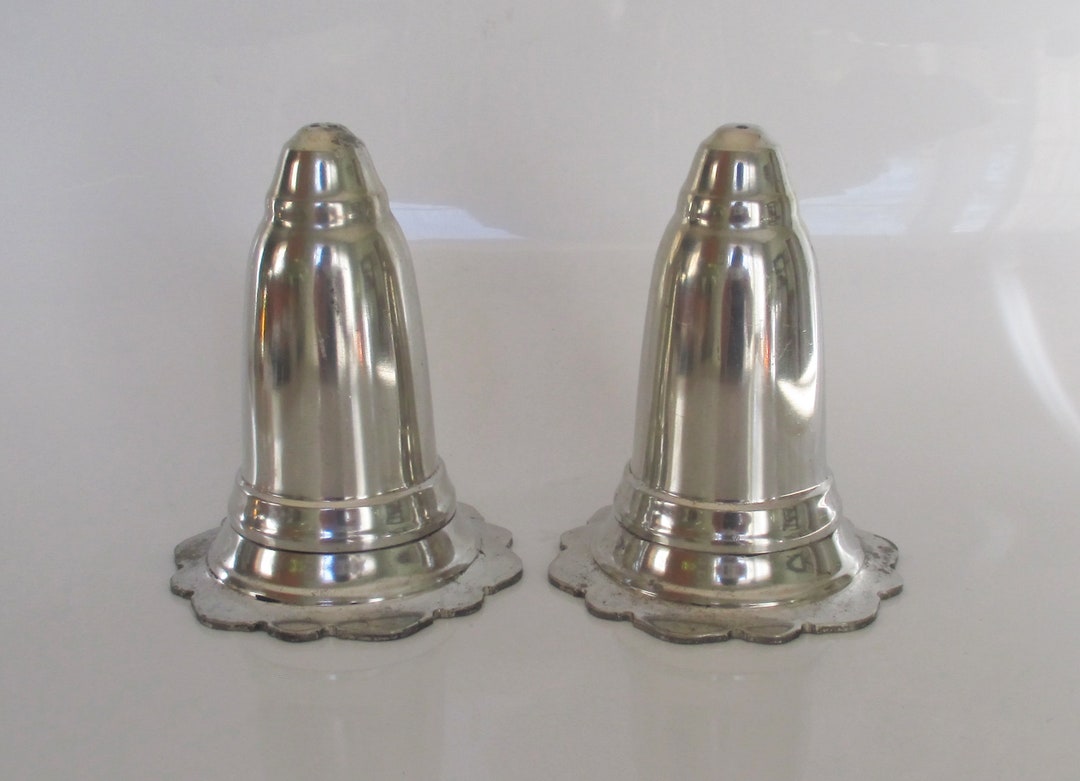 Kirk Stieff Pewter Salt Pepper Shakers TRUE PAIR Capella Pattern Rarely ...