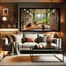 Retro Vinyl Record Room Collection 2-digital Print Virtual Background ...