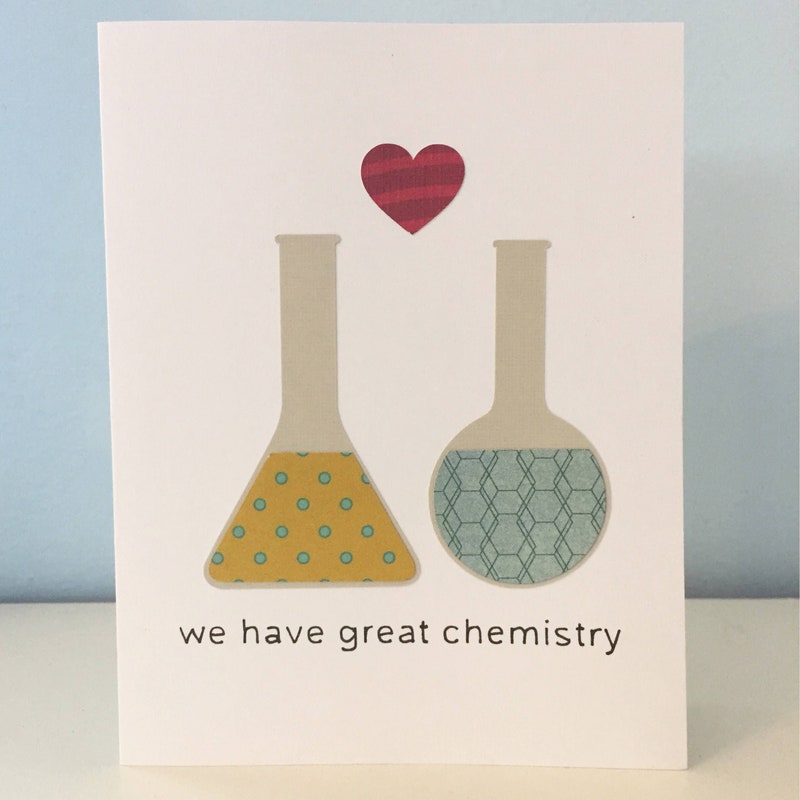 Chemistry Valentines Card - Etsy