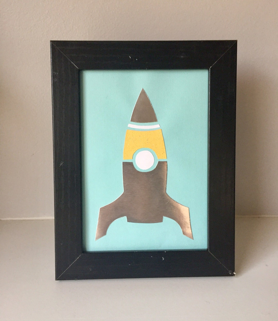 5"x7" Rocketship 3D Paper Print - Space and Spaceships - Etsy
