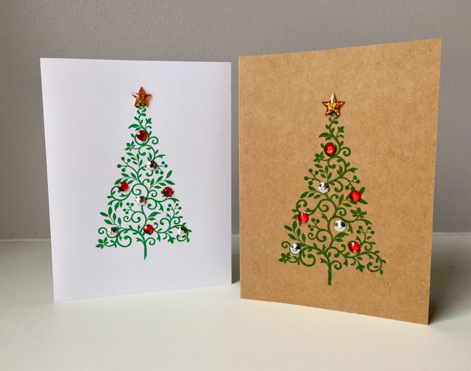 Christmas Tree Cards - Etsy