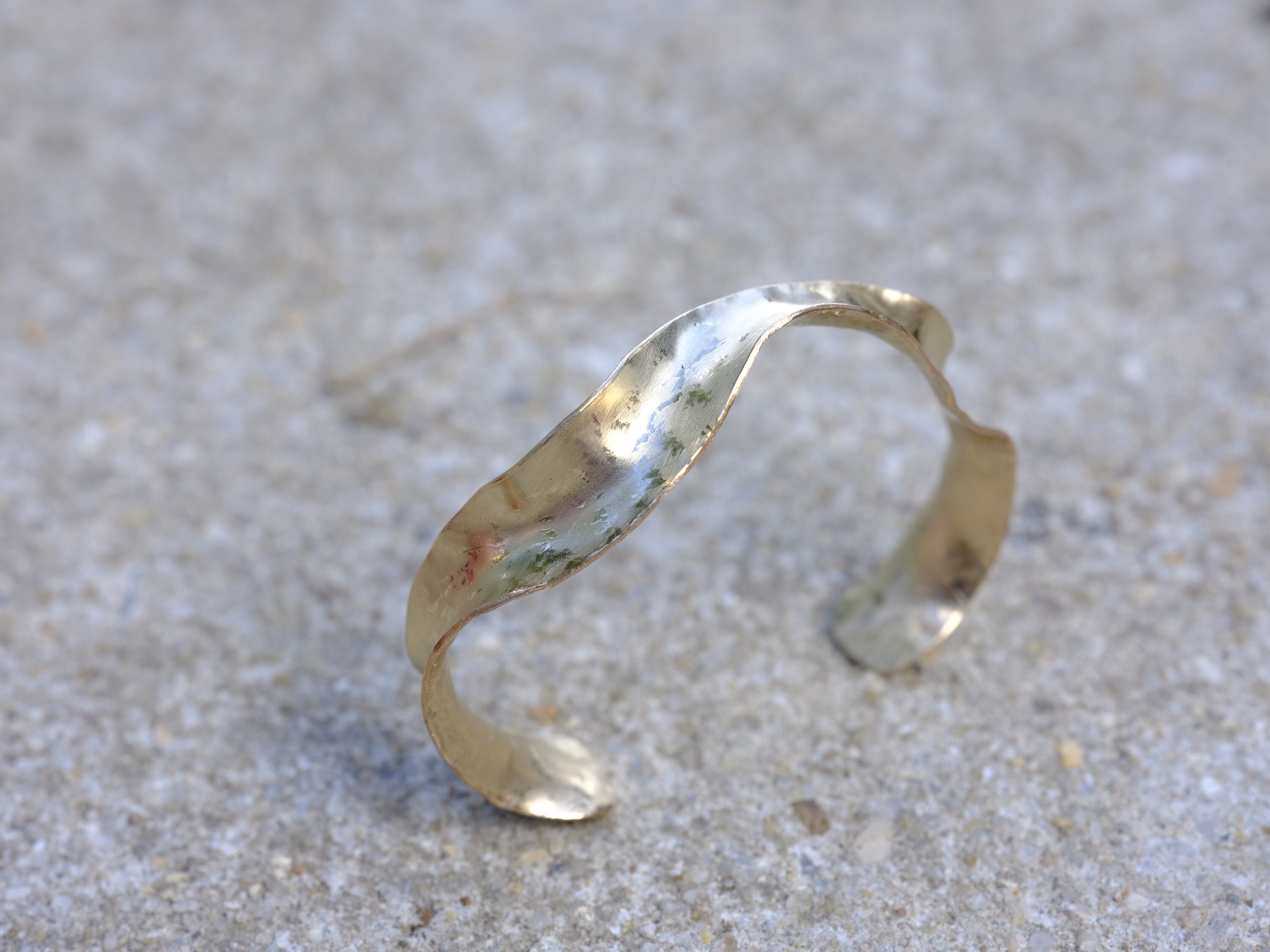 Wave Cuff Bracelet in 14K Gold Filled, Hand-forged - Etsy