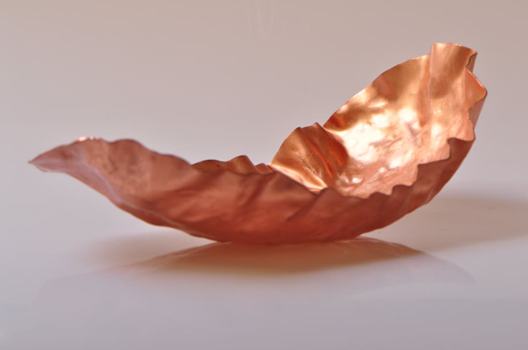 Hand Forged Copper Bowl / Tabletop Sculpture - Etsy